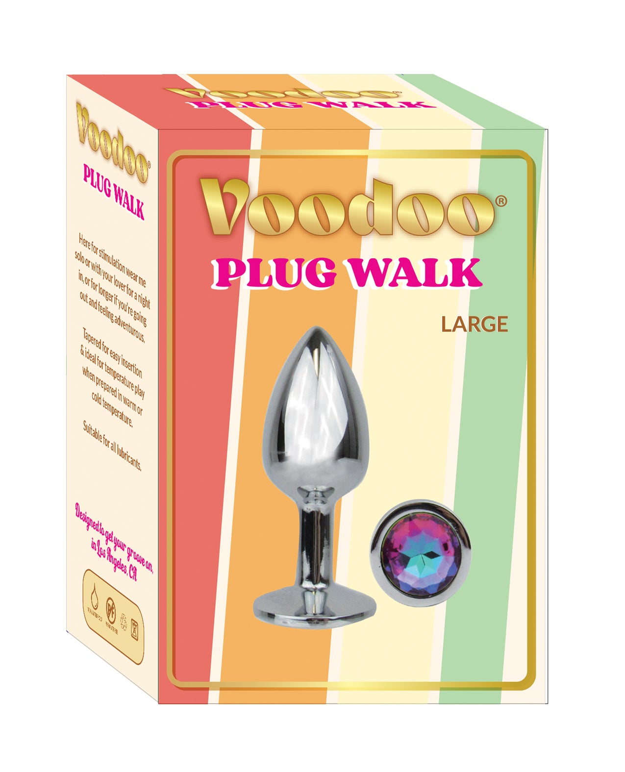 Voodoo Walk Large Metal Plug - Silver – ExcitingToys.com