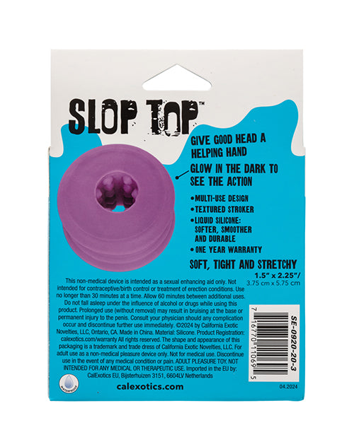 Slop Top Glow in the Dark Dirty Luv Stroker - Purple – ExcitingToys.com
